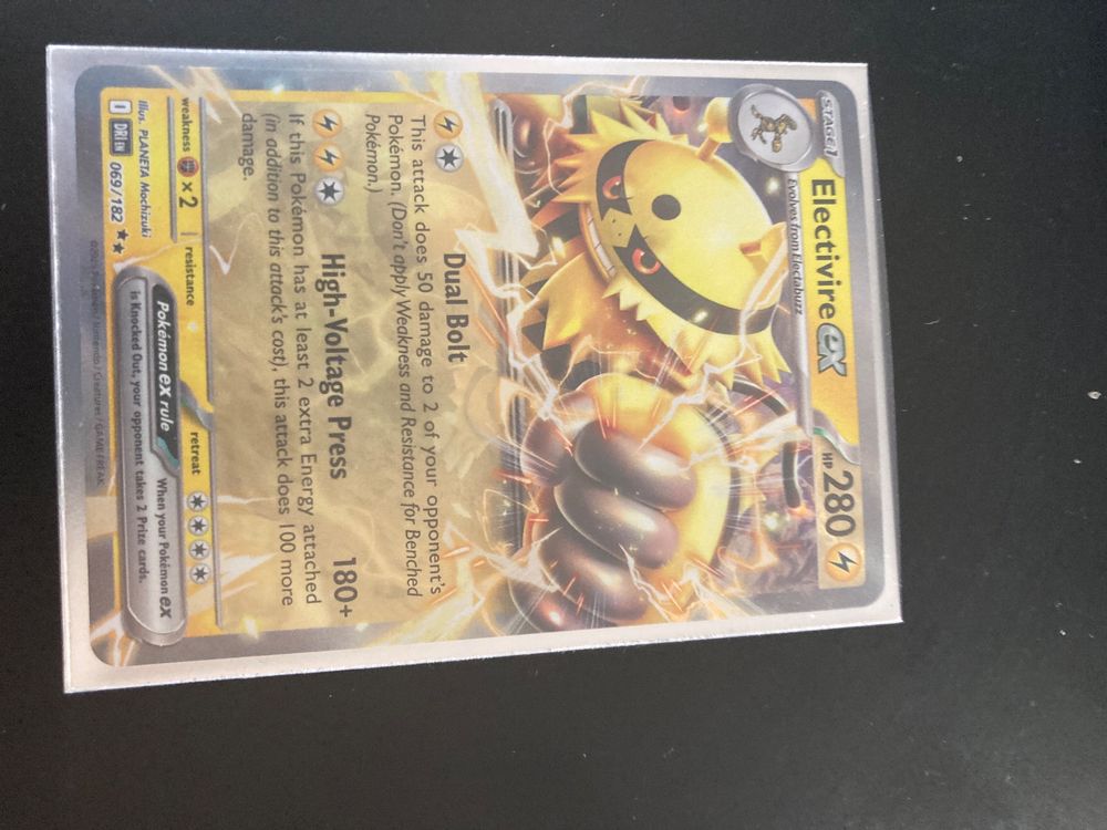 Electivire EX - Top Zustand - Pokemon Karte - De 069/182 (Gebraucht) in ...