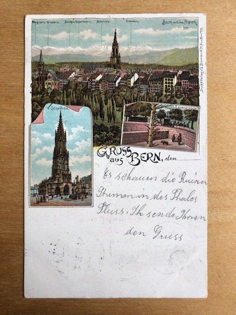 Antike Postkarte, Gruss aus Bern, 1902 (Gebraucht) in Basel für CHF 10 – mit Lieferung auf ...