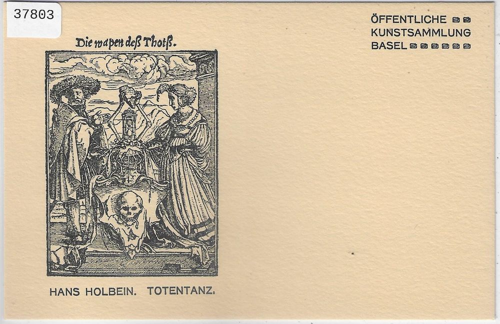 Basel - Hans Holbein - Totentanz - Die wapen dess Thotss | Kaufen auf ...