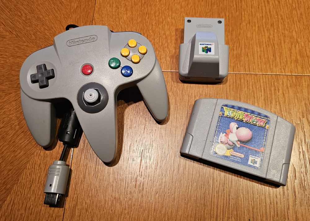 Nintendo 64 // Controller + Rumble Pak + Yoshi's Story (Gebraucht) in ...