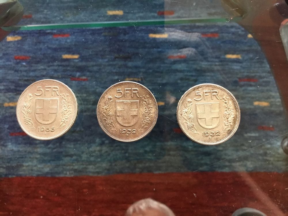 3 x 5Fr Silber super Zustand 1932 - 1937 - 1965 Fünfliber | Kaufen auf Ricardo