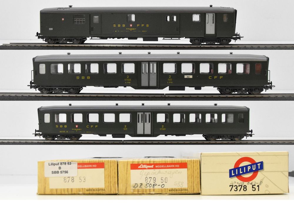 Liliput 3x Leichtstahlwagen SBB H0 GS mit OVP | Kaufen auf Ricardo