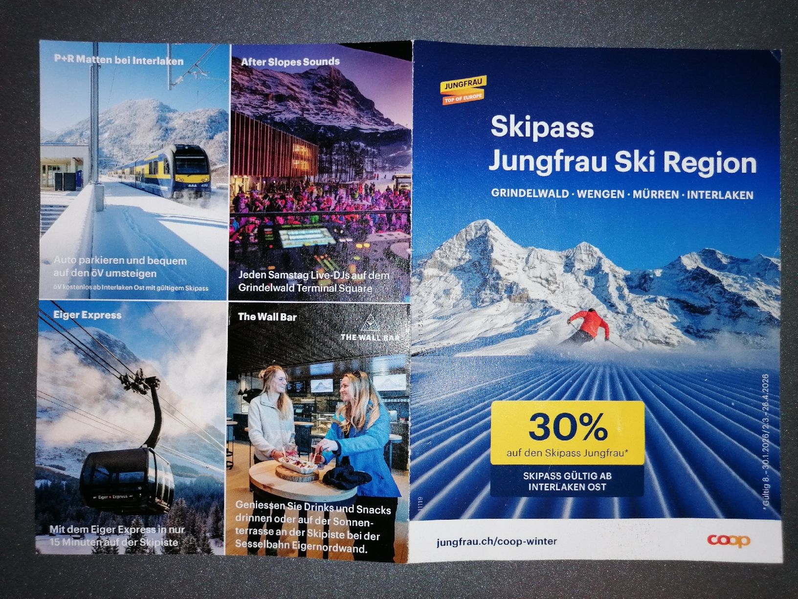 Skipass Jungfrau Ski Region, 30% günstiger (Neu (gemäss Beschreibung ...