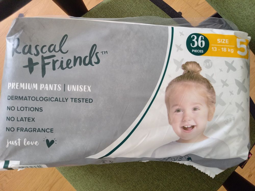 5 Pack Windeln/ Pants Rascal& Friends 13bis18kg (Neu und ...