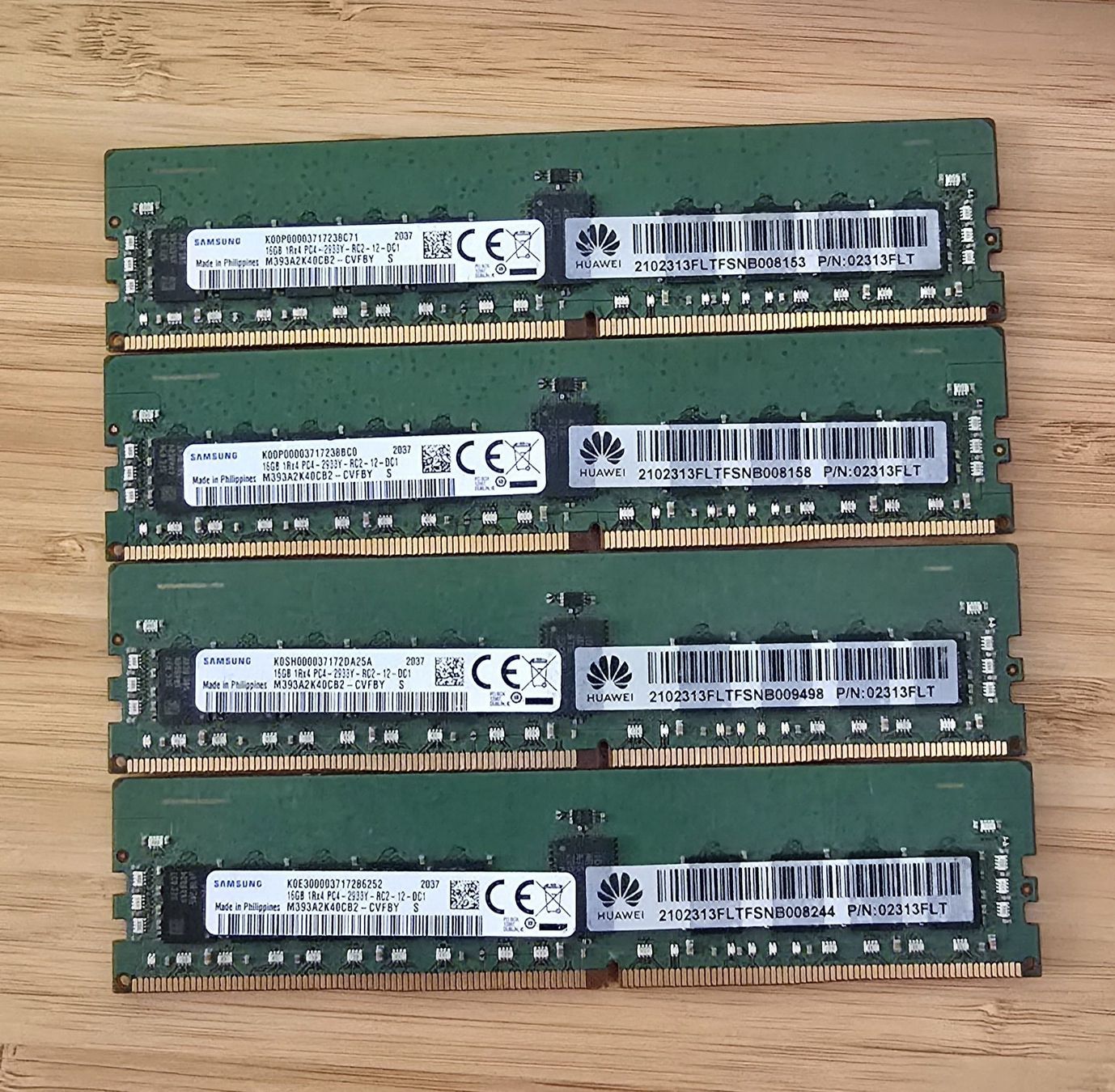 4x 16GB Samsung DDR4 RDIMM RAM PC4-2933Y ECC (Gebraucht) in Zürich für ...