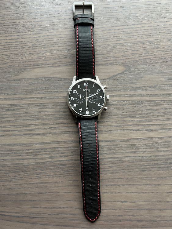Hugo Boss Uhr mit Leder Armband | Kaufen auf Ricardo