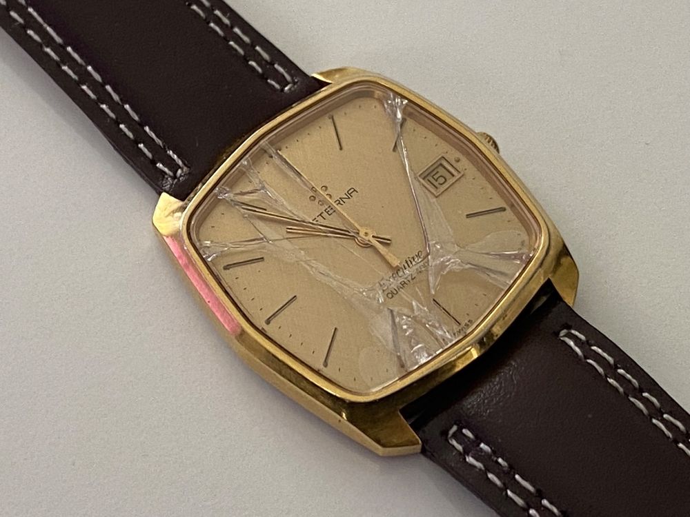 Vintage Herrenuhr ETERNA Executive Quartz 4000 RAR | Kaufen auf Ricardo