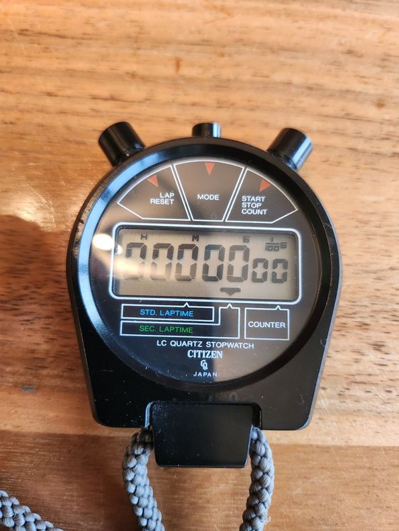 CITIZEN Stoppuhr LC QUARZ STOPWATCH l0620-SW030 (LSW-030?) (Gebraucht ...