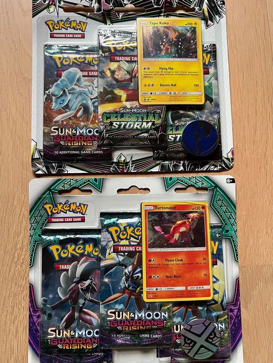 2X Pokemon Sun & Moon Sealed Celestial Storm 3 Pack Blister (Neu und ...