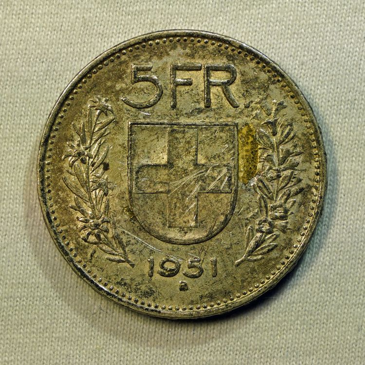 5 Franken 1951 (Gebraucht) in Männedorf für CHF 7 – mit Lieferung auf ...