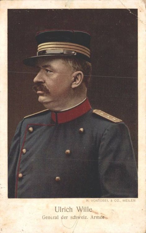 General Ulrich Wille, H. Vontobel Meilen, gel. 1914 (Gebraucht) in Luzern für CHF 4 – mit ...