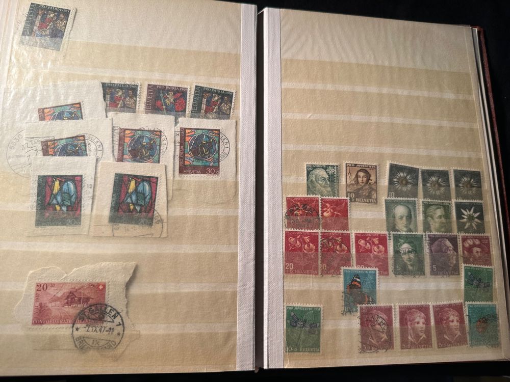 Interessantes Album Alt- Schweiz Pro Juventute Pro Patria+++ (Gebraucht ...