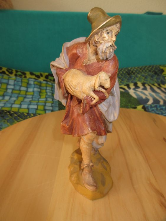 Montafoner Krippenfiguren, Schafhirt, E. Pfefferkorn, Holz (Gebraucht ...
