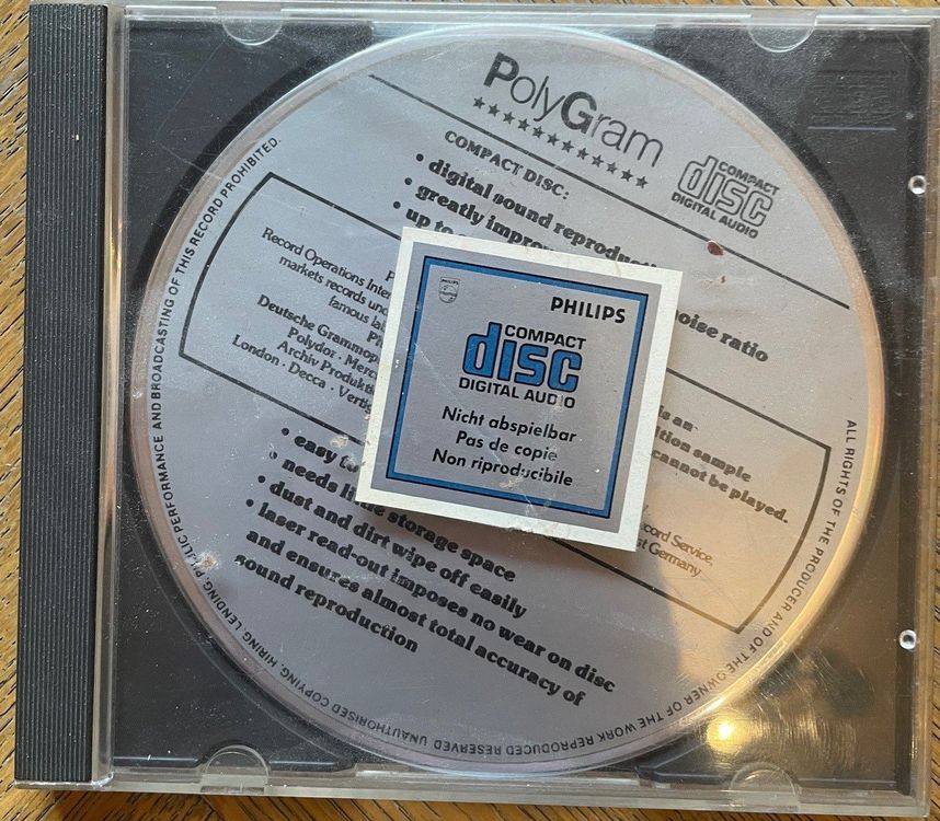 CD Rarität Polygram Demo CD aus dem Jahr 1982 (Gebraucht) in Bern für ...