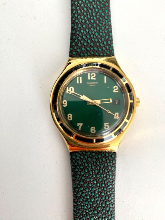 Swatch Irony Big Gold/Grün/schwarz (Gebraucht) in Emmen für CHF 27 – mit Lieferung auf Ricardo ...