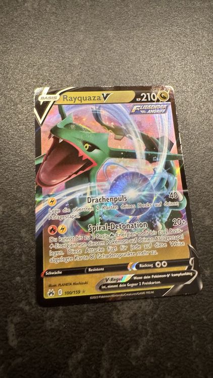 Rayquaza V - Pokemon Karte - Top Zustand - Selten! (Neu (gemäss ...