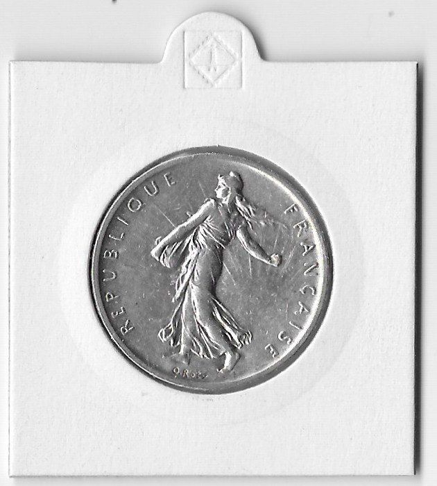 5 FRANCS Cinquième République 1960 Argent (D'occasion) à Wil ZH pour ...