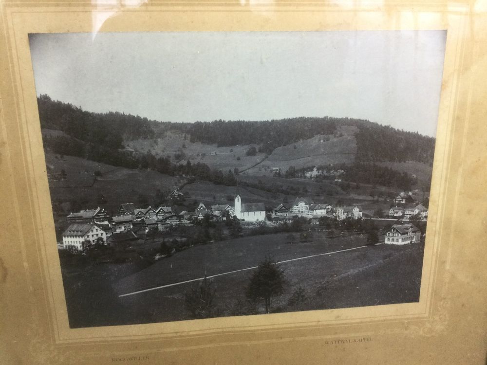 Antike Ansicht Bild Fotografie Brunnadern mit Kirche (Gebraucht) in Wangen SZ für CHF 39 – mit ...