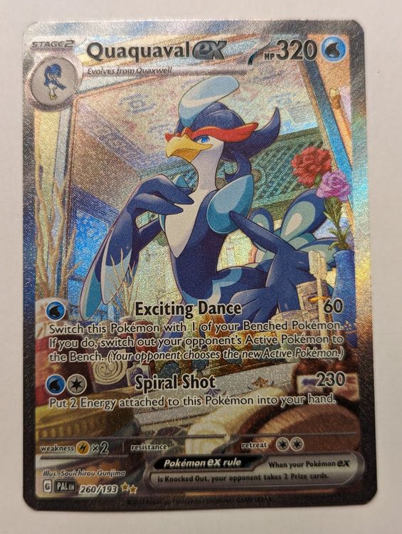 Quaquaval EX Special Illustration Rare EN Paldea Evolved (Neu (gemäss ...