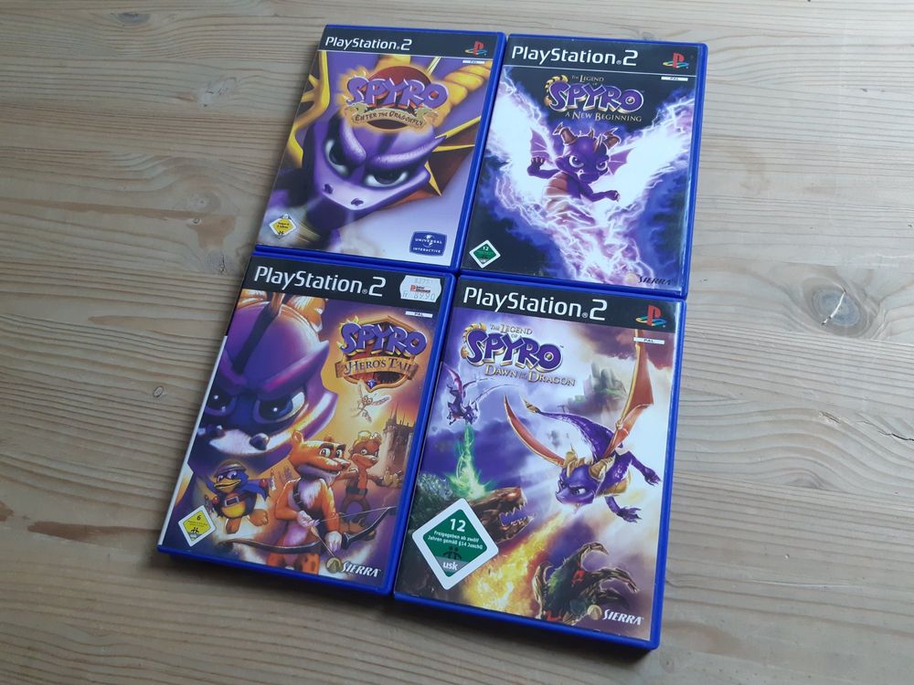 Spyro PS2 Set A New Beginning Hero's Tail Dawn of the Dragon (Gebraucht ...