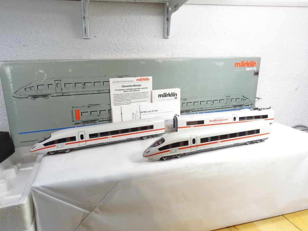 Märklin 37780 ICE3, 3 teilig, Digital, H0,WS/AC,OVP (Neu (gemäss ...