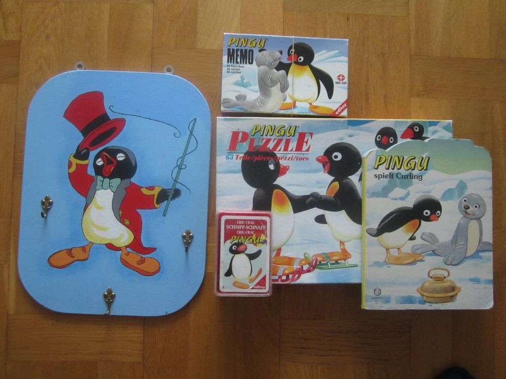 Pingu Set: Garderobe, Puzzle, Memo, Buch + Kartenspiel, R... (Gebraucht ...