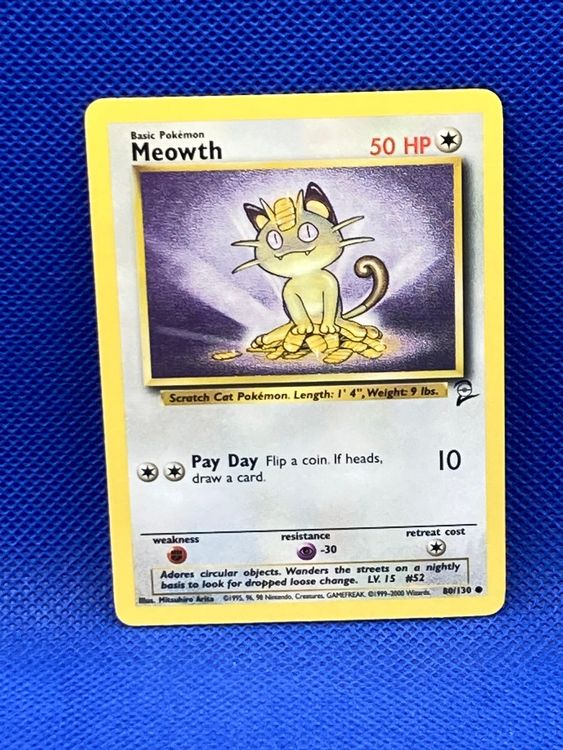 Pokemon BASE SET 2 / Meowth 80 / 130 EN - (NM) (Gebraucht) in Baar für ...