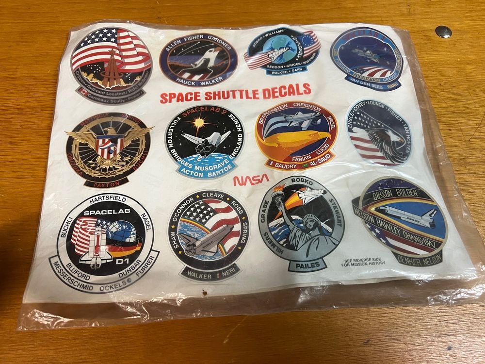 Autocollants collector NASA « Space shuttle decals » (Neu und ...