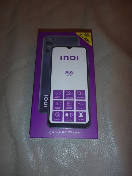 INOI A63 32GB 6,5" ANDROID 12 - NEU & OVP & GARANTIE !!! (Neu und ...