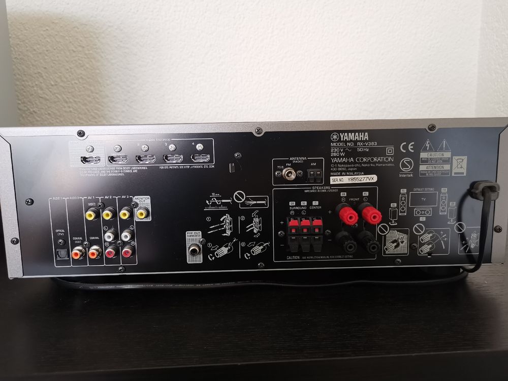 Yamaha Receiver RX-V383 5.1 Kanal 4K Ultra HD AV Bluetooth (Gebraucht ...