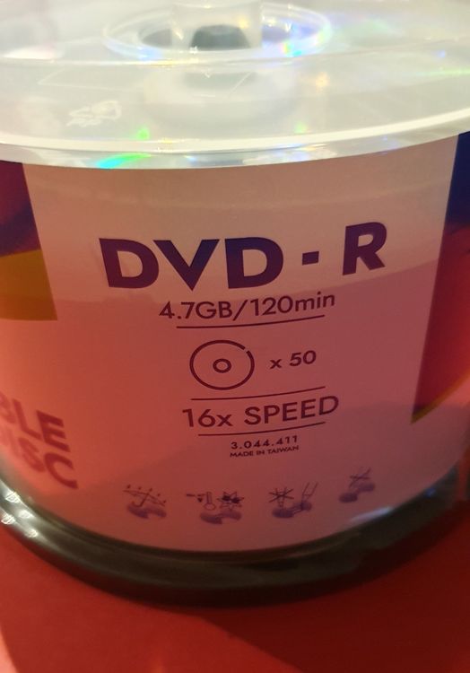 DVD+R Spindel 1X bis 16X Spindel mit 50 Stück 🎯 (NEU & OVP) (Neu und ...