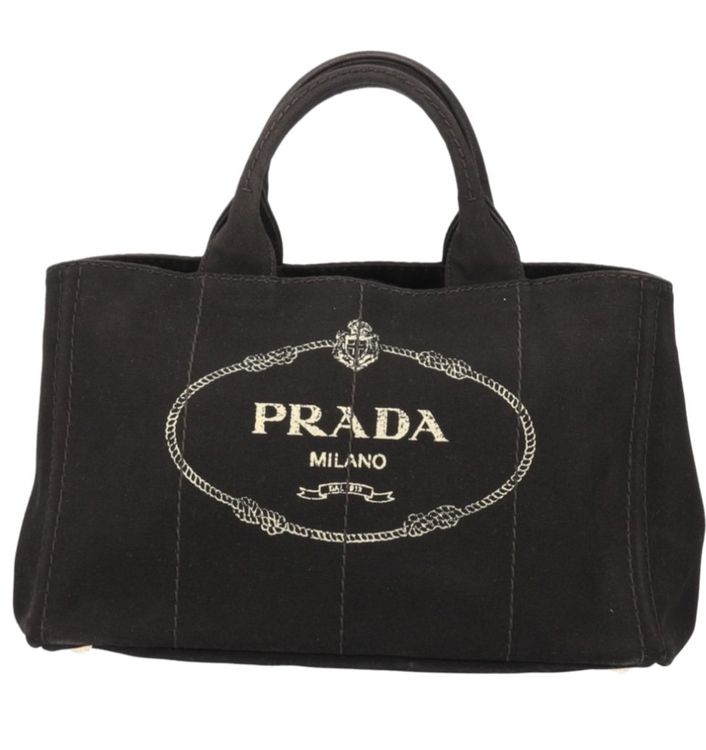 Tasche von PRADA, Modell Canapa, Denim schwarz, mit Quittung | Kaufen auf Ricardo