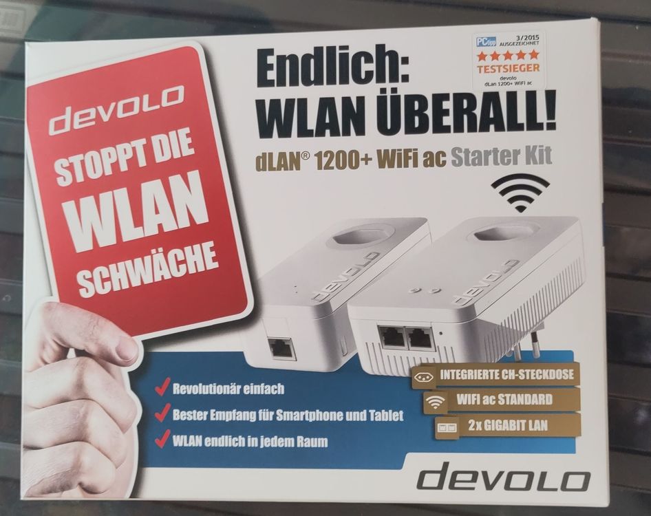 Devolo dLAN 1200+ WiFi ac Starter Kit - Starkes WLAN! (Gebraucht) in ...