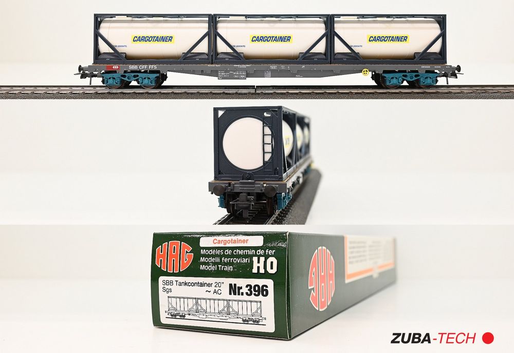 HAG 396 Tankcontainer "Cargotainer" der SBB H0 WS mit OVP (Gebraucht ...