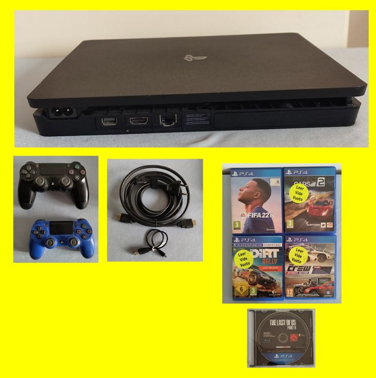 SONY Playstation PS4 + 2 Controller 500GB Stand 12,2 (Gebraucht) in ...