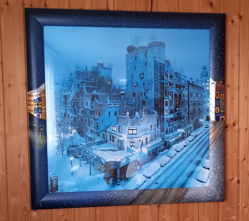 Bild Hundertwasserhaus in Wien im Schnee (Gebraucht) in Bettlach für ...