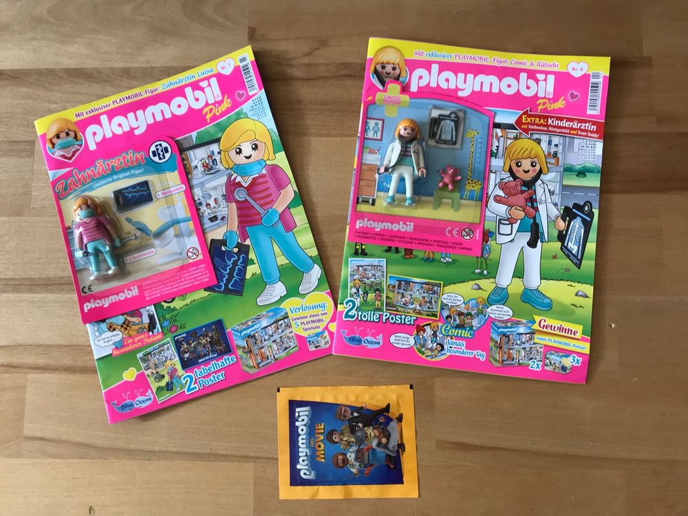 Playmobil Magazine Pink Nr.4 + Zahnärztin Figur Luisa neu... (Neu und ...