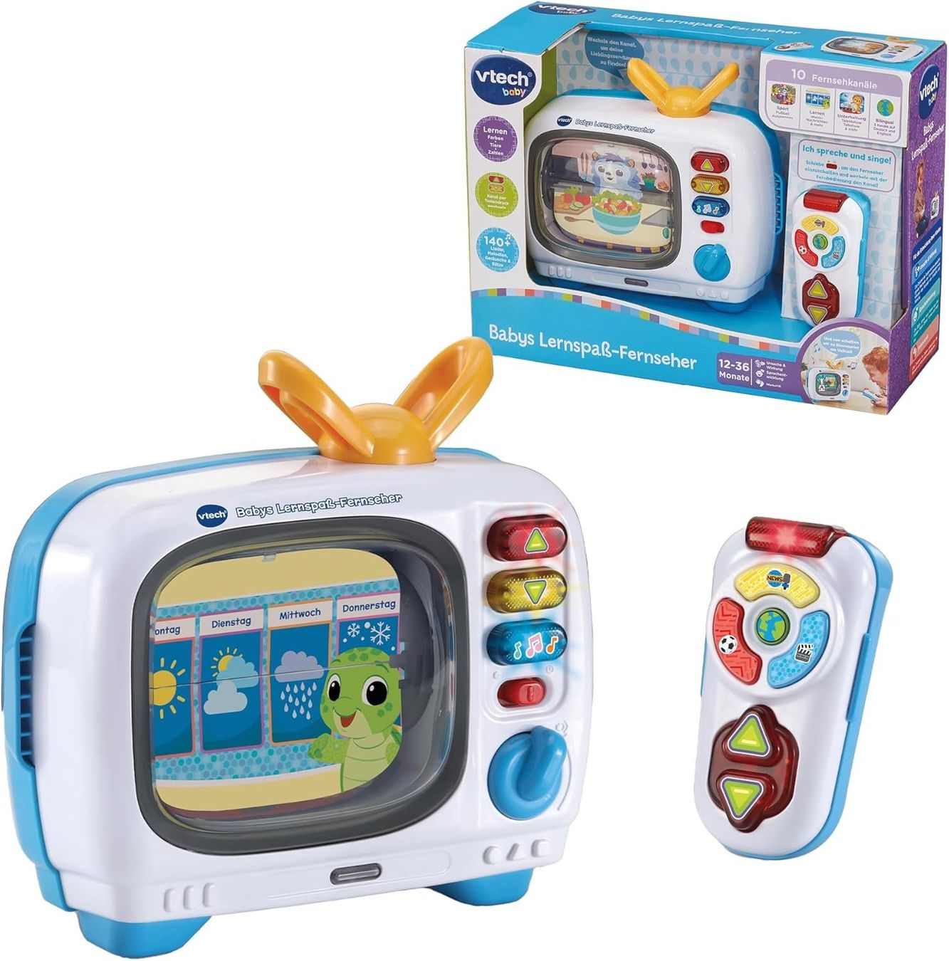 VTech Lernspaß Fernseher – Musik & Tiergeräusche ab 12 Mon. (Neu und ...