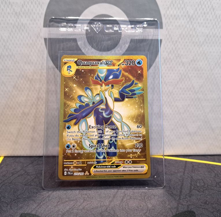 QUAQUAVAL EX GOLD 273/193 PALDEA EVOLVED POKEMON KARTE (D'occasion) à ...