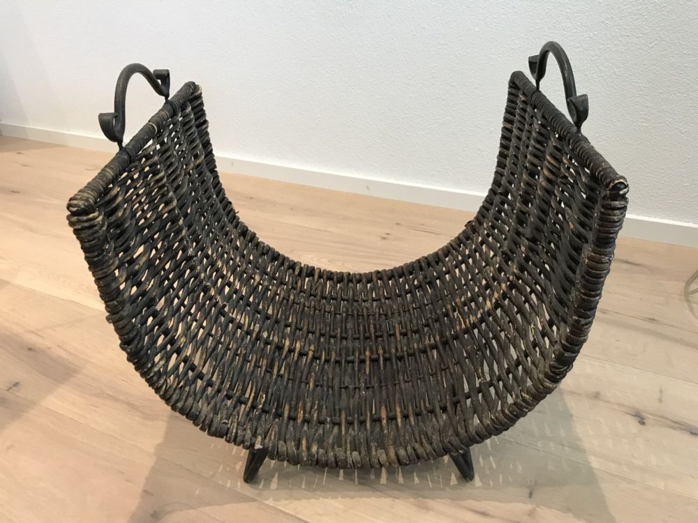 Einmalig schöner, robuster, rustikaler Vintage Holz Korb | Kaufen auf ...