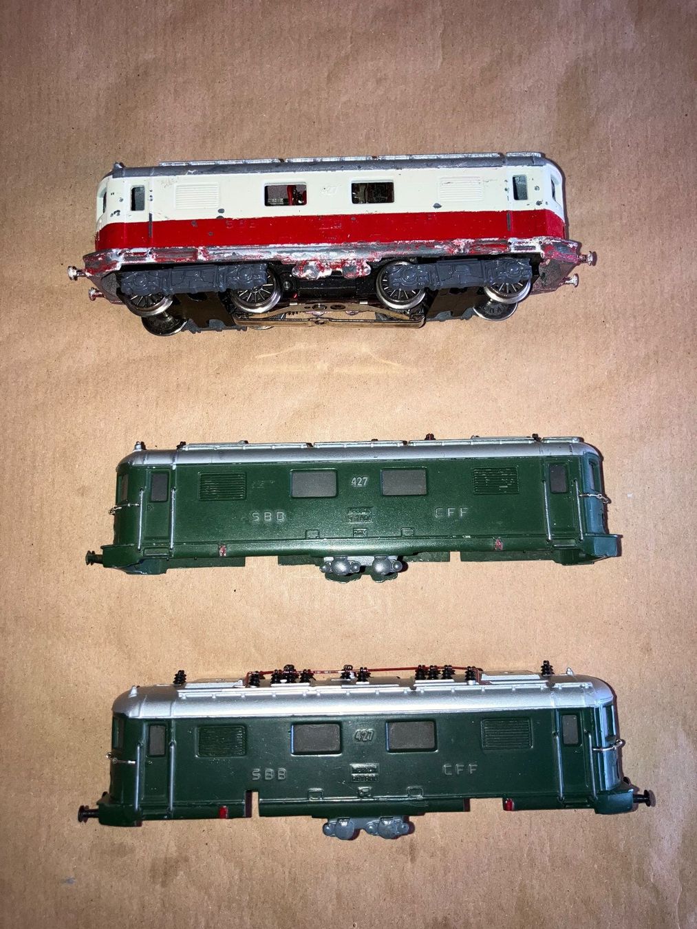 Märklin RET 800 / 3014 Lok und Gehäuse TEE/grün (Defekt) in Bütschwil ...