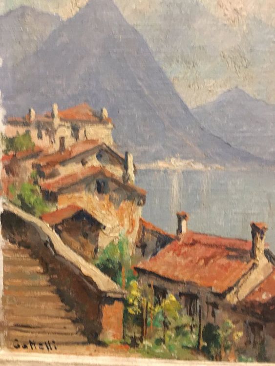 Gattelli Dardo (Gottardo Gattelli), signiertes Öl auf Platte (Gebraucht ...