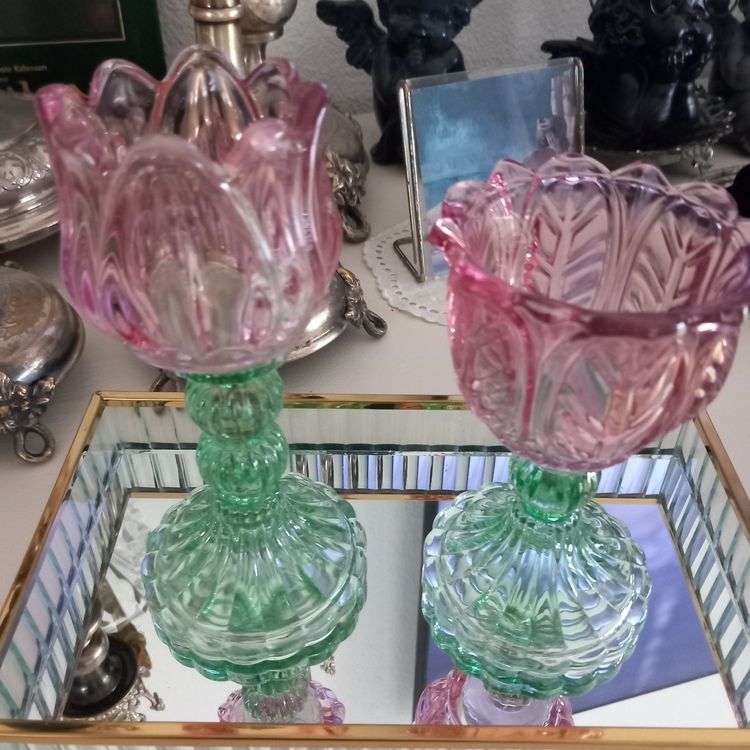 Der Frühling naht: Zwei Bijou vo Windlichter / Neu (Gebraucht) in ...