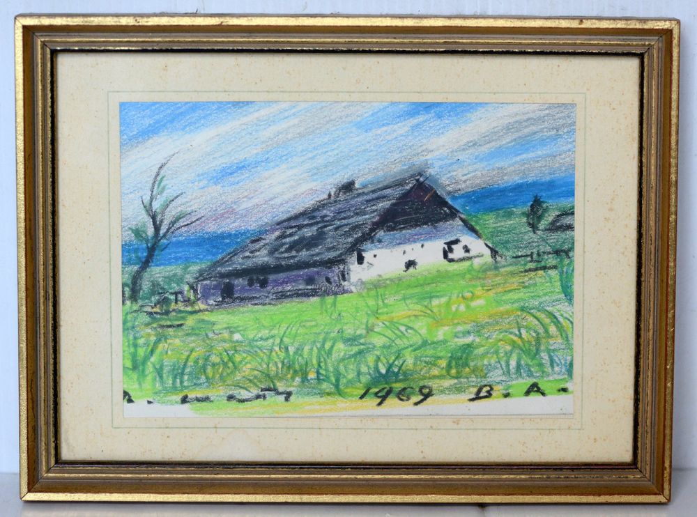 Petit dessin original signé Octave Matthey 1969 (D'occasion) à Neuchâtel pour CHF 10 – avec ...