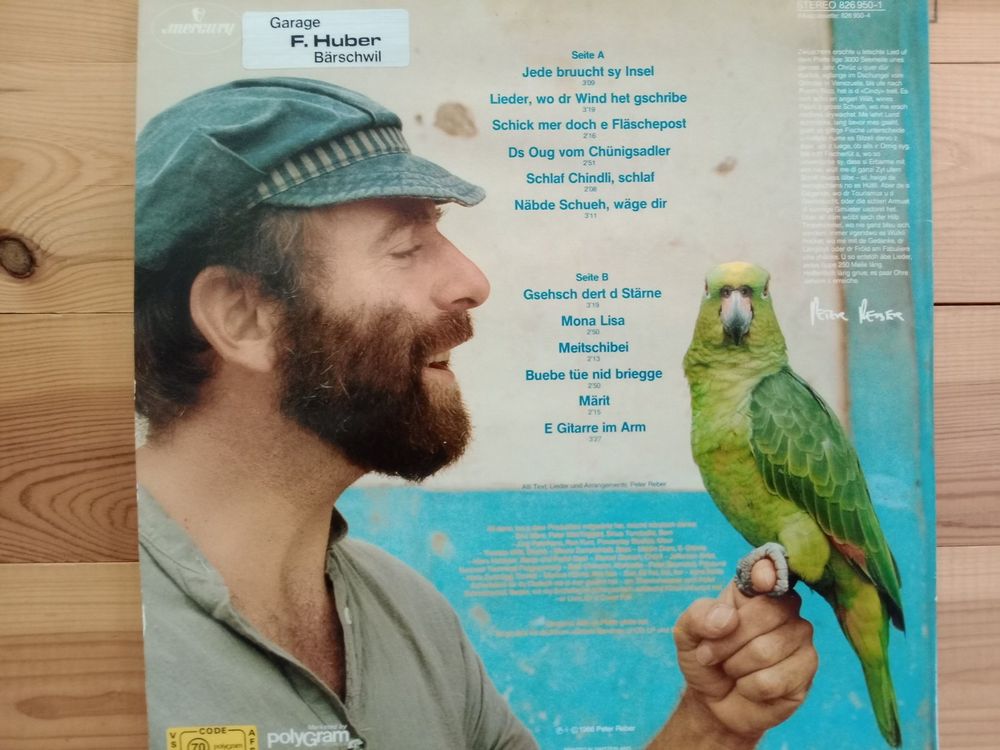 Peter Reber - Jede bruucht sy Insel, LP Schallplatte Top! (Gebraucht ...