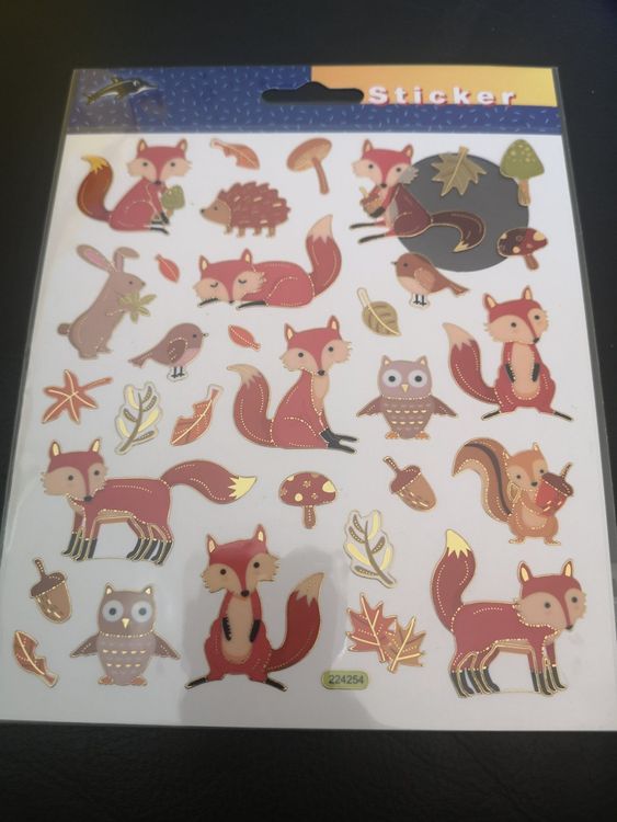 1 Bogen Sticker Fuchs neu (Neu und originalverpackt) in Leuggern für ...