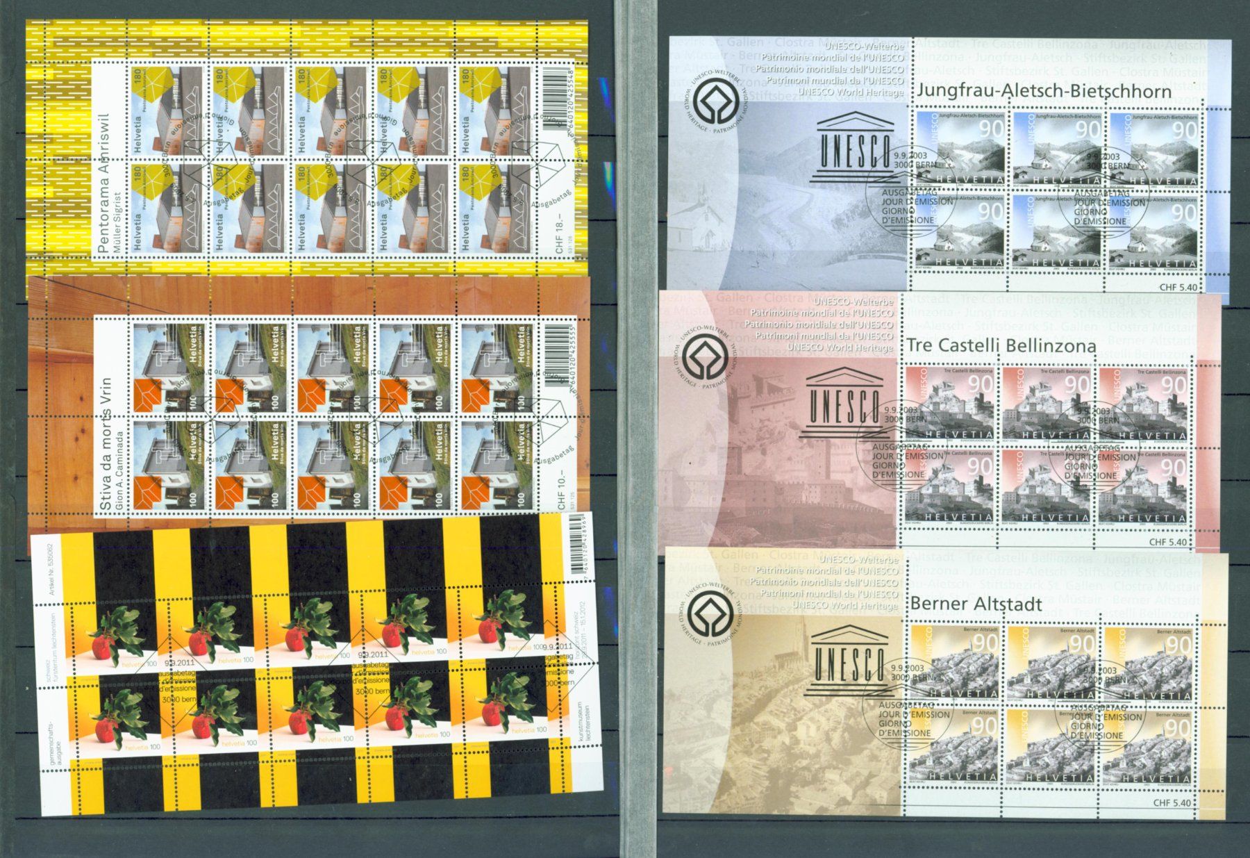 Kleinbogen CH auf 8 Albums. Azsgabepreis ca. Fr. 200 (C136) (Gebraucht ...