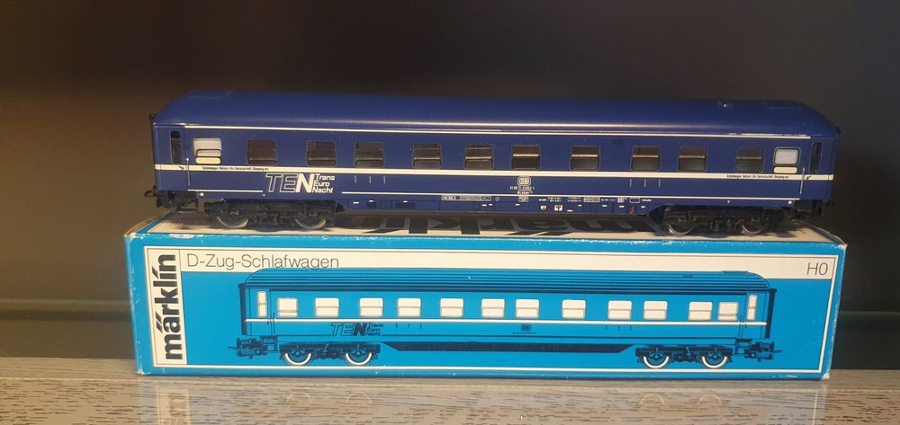 MÄRKLIN: DB TEN SCHLAFWAGEN BLAU 4130 BLECHMODELL OVP | Kaufen auf Ricardo