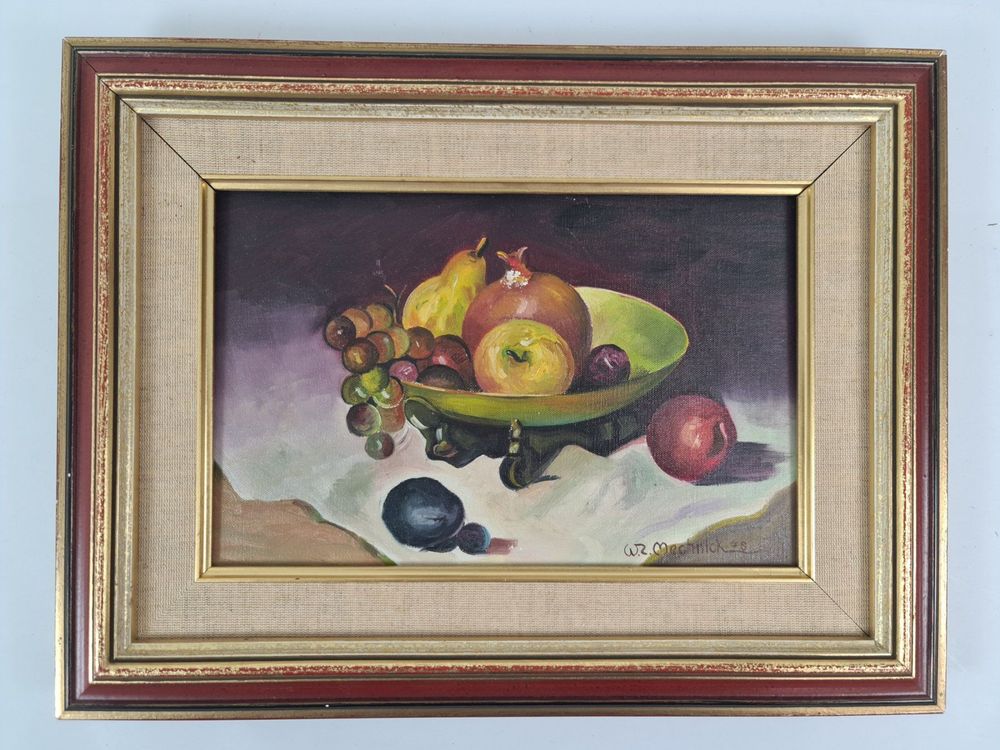 Gemälde - Obstschale - W.Z. Mechnick - 1978 - ab 1.-!!! | Kaufen auf ...