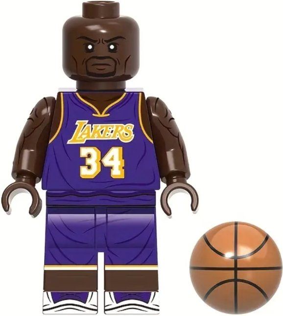 NBA Lakers Shaquille O'Neal Minifigure + Basketball (Neu (gemäss ...